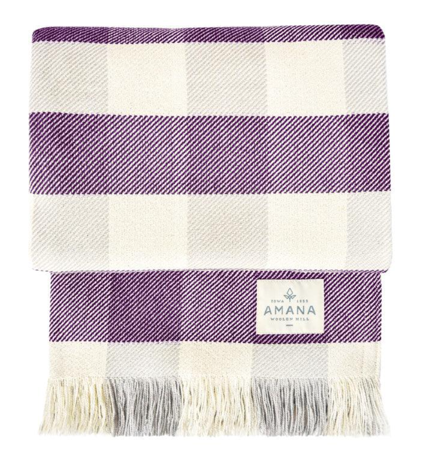 Rob Roy 3-Color Check Cotton Throw Blanket | Kunzler Studios