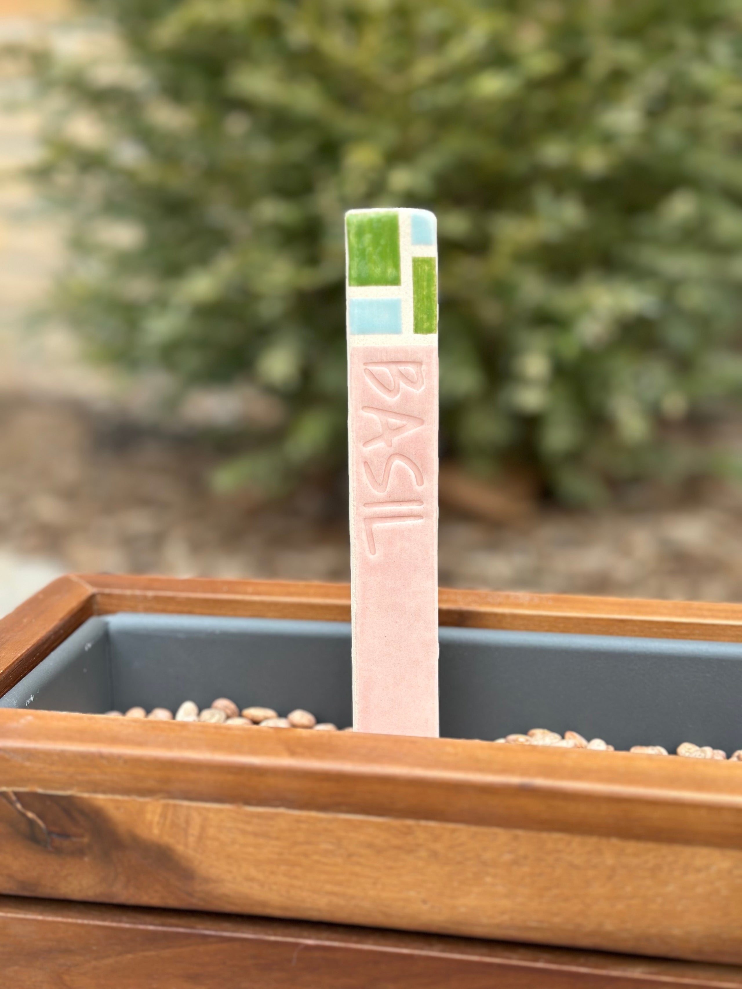 Kellie Erin Ceramics - Basil Large Garden Marker | Kunzler Studios